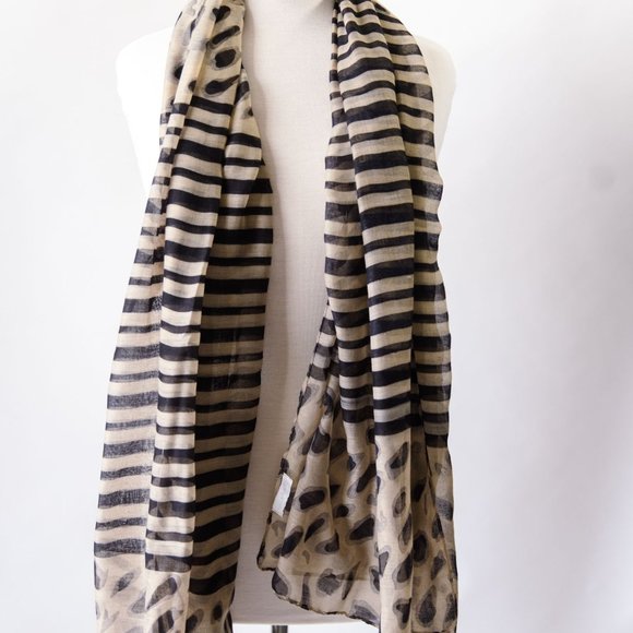 None | Accessories | Cheetah Stripped Scarf | Poshmark
